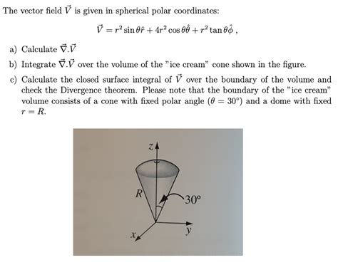 Solved The Vector Field V Is Given In Spherical Polar Chegg