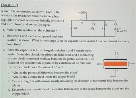 Solved Question A Circuit Is Constructed As Shown Each Of Chegg