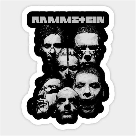Rammstein Sticker Rammstein Logo Sticker Band Stickers Printable