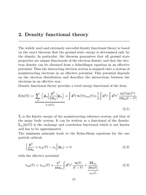 Chapter2 Dft Pdf Density Functional Theory Atomic Orbital