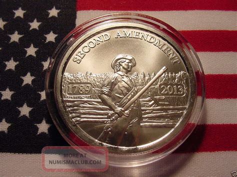 2013 2nd Amendment 1oz Silver Coin Unique Full Of History Aocs