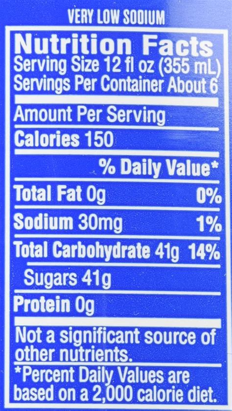 Pepsi Nutrition Facts 2 Liter Besto Blog