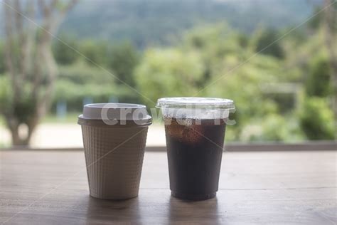 아메리카노 커피 아이스아메리카노 테이크아웃 종이컵 사진이미지일러스트캘리그라피 Natsu U작가