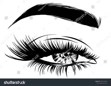 Women Sexy Eye Stock Vector Royalty Free 1076197832 Shutterstock
