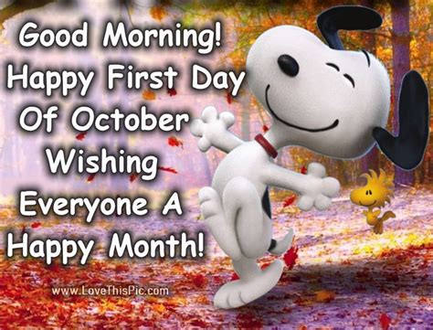 Happy October Snoopy