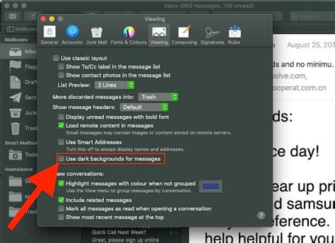 How To Turn Off On Dark Mode In Mail App On Mac