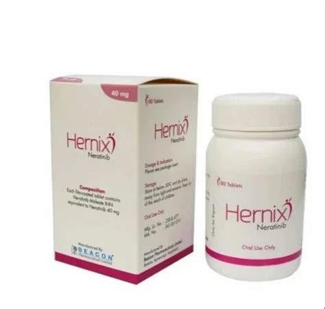 Hernix Neratinib 40mg Tablets At Rs 112000box Generic Anti Cancer