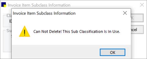 Invoice Item Classes And Subclasses Cornerstone Help Hub