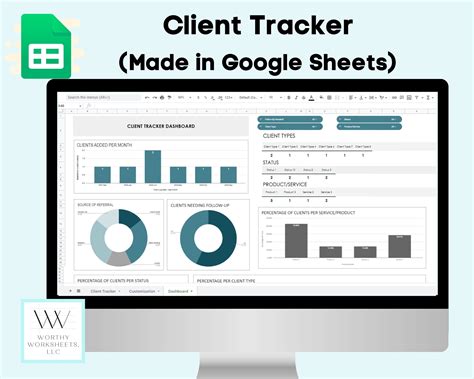 Client Tracker Client List Crm Client Management Client Spreadsheet Customer List Lead