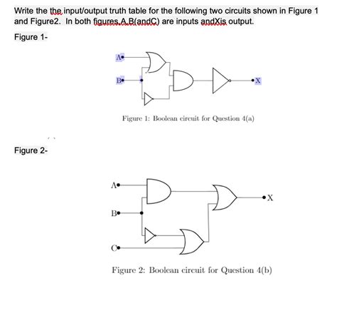 Solved Write The The Input Output Truth Table For The Chegg
