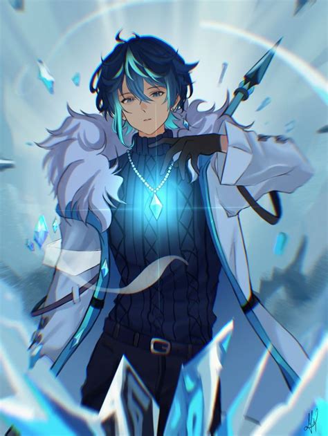 Ice Mage Niyeko Vtuber Art Character Design Ice Mage Character