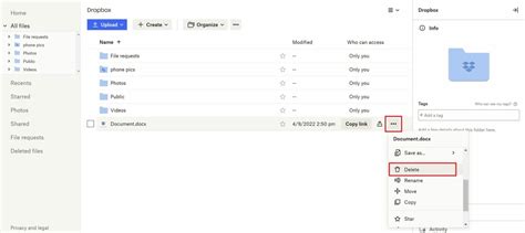 How To Delete Files And Folders From Dropbox Android Authority