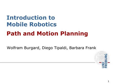 Pdf Introduction To Mobile Robotics Path And Motion Rmatik