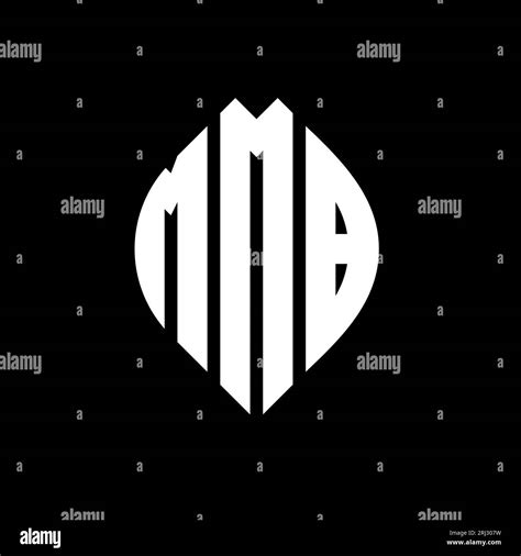 Mmb Circle Letter Logo Design With Circle And Ellipse Shape Mmb Ellipse Letters With