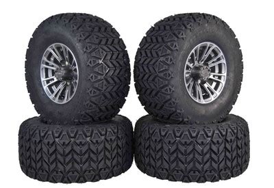 Massfx Pit Viper Golf Cart Gunmetal Wheel 22x11 10