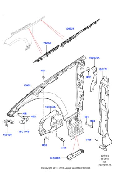 Lr092010 Land Rover Bracket Fender Mounting Jaguar Land Rover