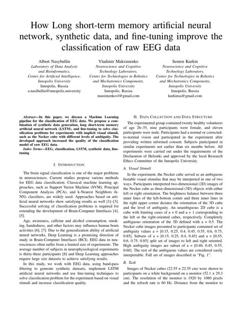 Pdf How Long Short Term Memory Artificial Neural Network Synthetic