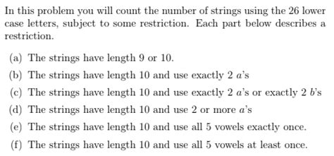 Solved In This Problem You Will Count The Number Of Strings
