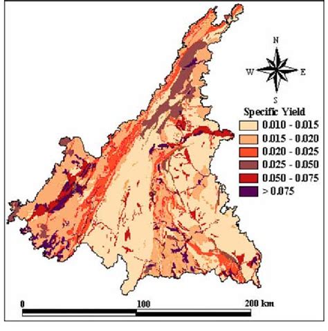 A Map Showing Distributed Specific Yield Ranges In The Aravalli Region Download Scientific