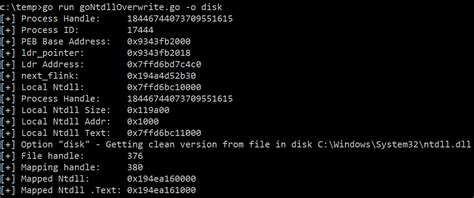 Github Ricardojoserfgontdlloverwrite Overwrite Ntdlldlls Text Section To Bypass Api