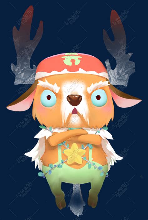 크리스마스 순록 만화 이미지 Png Png 일러스트 무료 다운로드 Lovepik