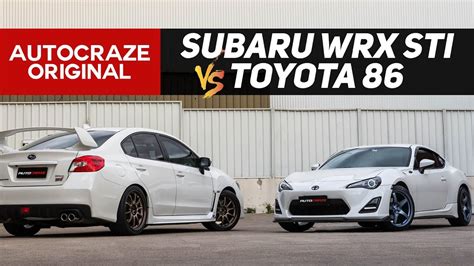 Double Aces Subaru Wrx Sti Vs Toyota 86 Rays 57cr And Rays Ce28 Wheels Autocraze 2017 Youtube