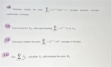 Solved 520 Determine Whether The Series