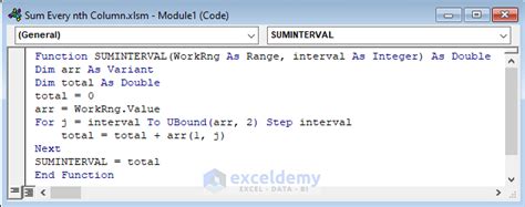 how to sum every nth column in excel 3 methods exceldemy