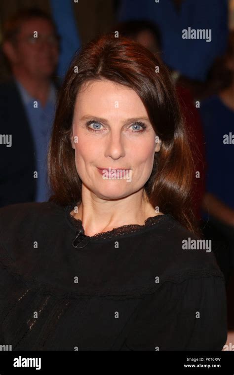 Guests At Markus Lanz Talkshow In Hamburg Featuring Claudia Kade