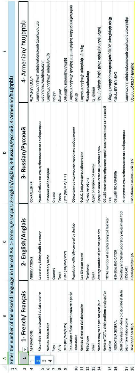 Overview Of The Language Tab And Language Switch Button Cell A3 Download Scientific Diagram