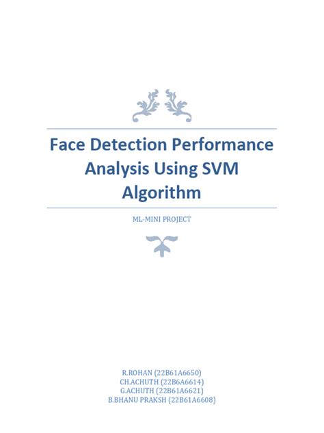 Facedetectionsvmanalysisupdated Pdf Support Vector Machine Machine Learning