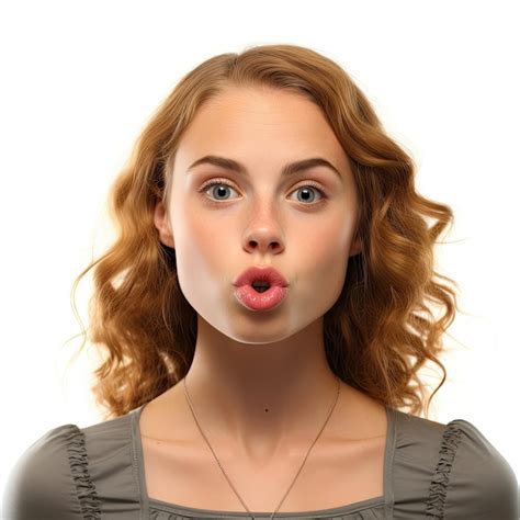 Premium Ai Image Playful 14yearold Luxembourg Girl Sticking Tongue Out