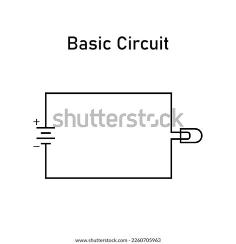 Basic Electrical Circuit Basic Diagram Circuit Stock Vector Royalty