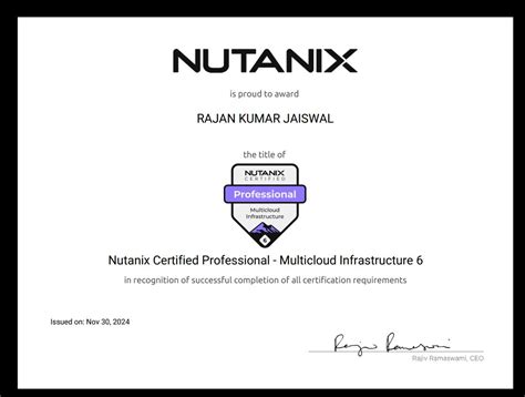I Am Happy To Share That Ive Obtained A Certification Nutanix