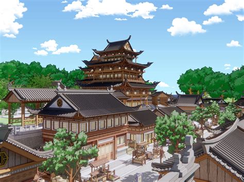 [웹툰배경스케치업]동양판타지무협사극 외부배경3종세트 텀블벅 크리에이터를 위한 크라우드펀딩