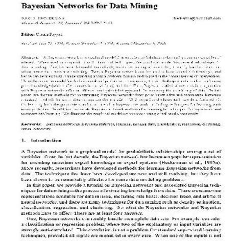 خرید و قیمت دانلود کتاب Bayesian Networks For Data Mining ترب