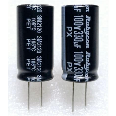 Rubycon Px 330uf 100v Capacitor ตัวเก็บประจุ คาปาซิเตอร์ Shopee Thailand