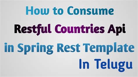 Rest Countries Api How To Consume Rest Countries Api Using Spring