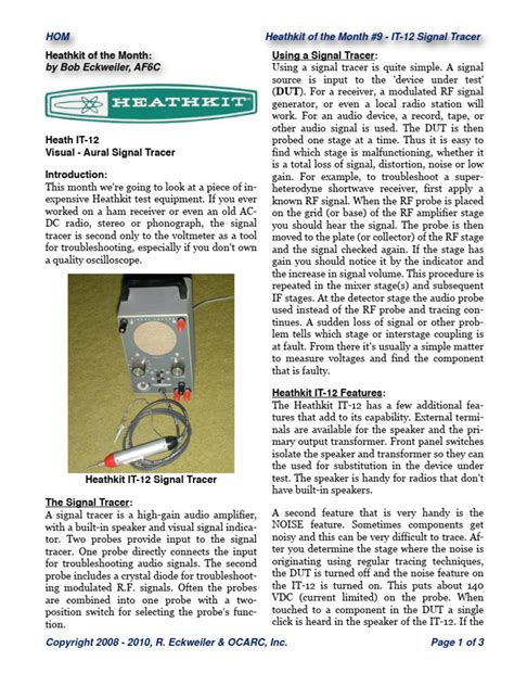 Heathkit 009 It12 Pdf Vacuum Tube Amplifier