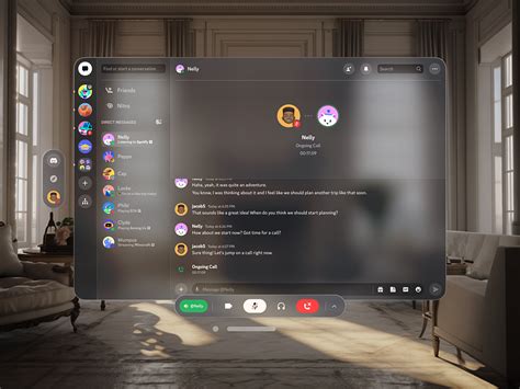 Discord Ui Vision Pro Os Spatial Ui Design By Lycoris Ux Ui And Motion