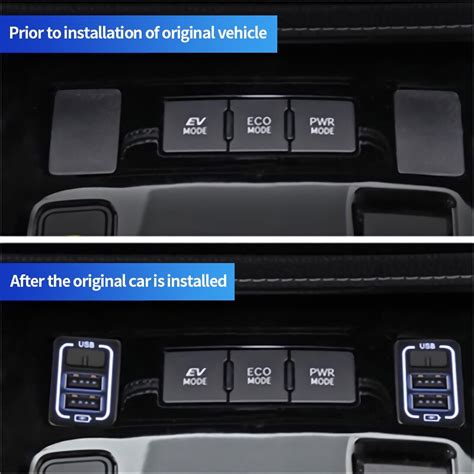 Bil Usb Oplader Hurtig Opladning A V Port Grandado