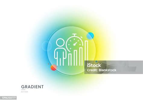비즈니스 통계 라인 아이콘입니다 모임 보고서 서명입니다 그라디언트 흐림 단추입니다 벡터 계획에 대한 스톡 벡터 아트 및 기타 이미지 Istock