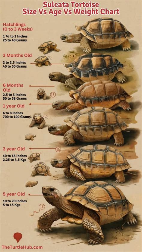 Sulcata Tortoise Growth Chart
