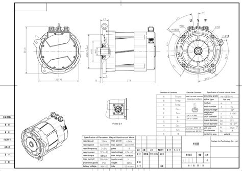Kw Pmsm Waterproof Motor Conversion Kit For Electric Vehicle Oem