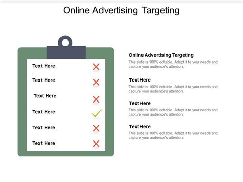 Online Advertising Targeting Ppt Powerpoint Presentation Professional Templates Cpb