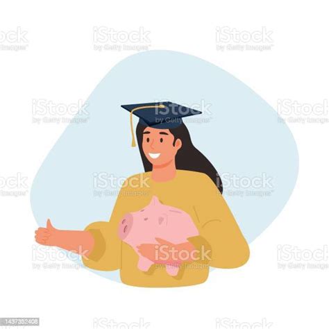 금융 교육 그림입니다 교육과 지식에 돈을 투자하는 학생 캐릭터 가격에 대한 스톡 벡터 아트 및 기타 이미지 가격 가공의 인물 개념 Istock