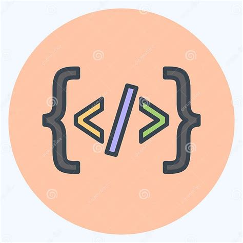 Icon Programming Suitable For Programming Symbol Color Mate Style