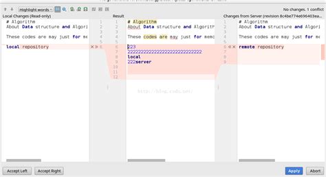 Intelij Idea管理git之远程代码冲突解决方案idea解决代码冲突 Csdn博客