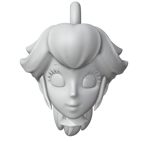 Stl File Princess Peach Showtime Peach Keychain 👸・3d Printer Design To