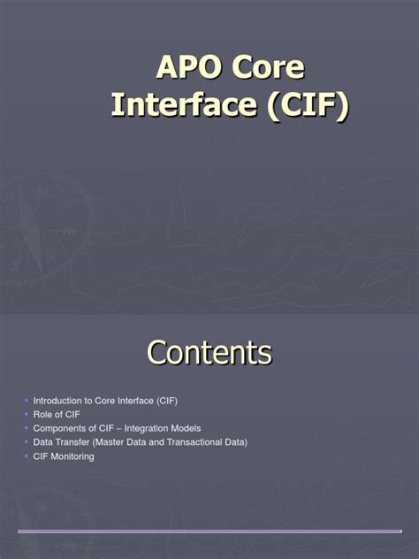 Apo Core Cif Pdf Enterprise Resource Planning Interface Computing